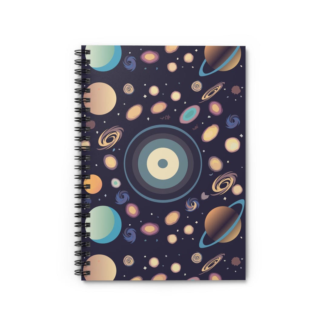 Universe in Space With Galaxies, Stars and Planets, Notebook - Ruled ...