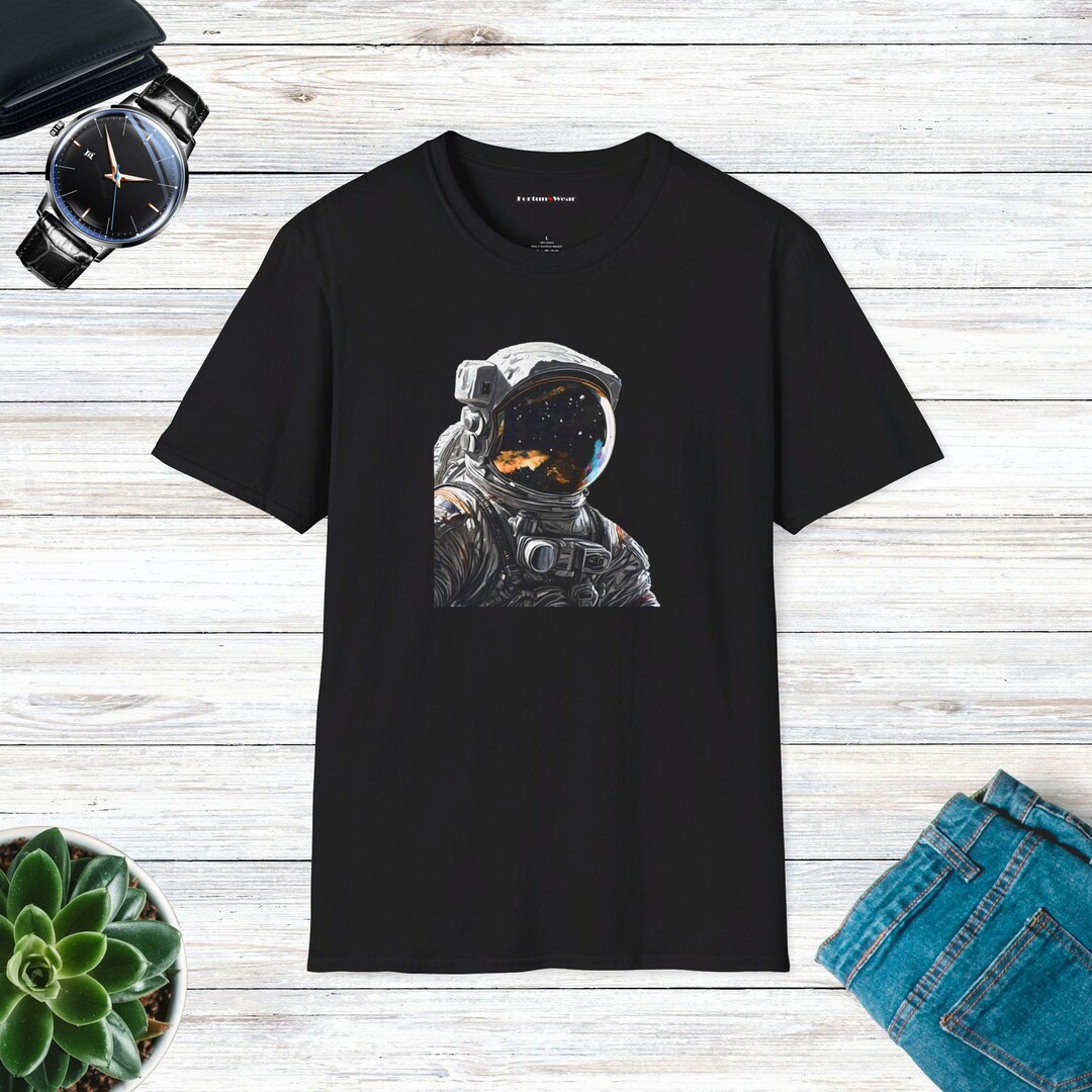 Astronaut Space-themed Softstyle T-shirt - Etsy