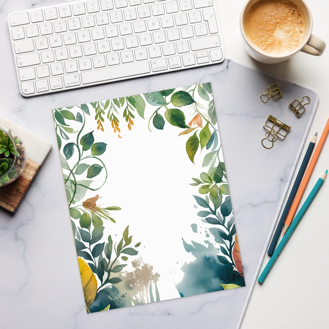 Vibrant Water Color Flowers Notepad for Creative Inspiration - Etsy