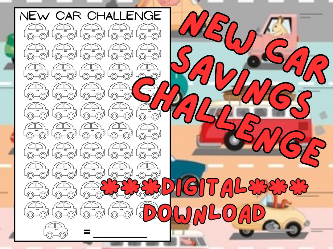 PRINTABLE New Car Savings Challenge - Etsy