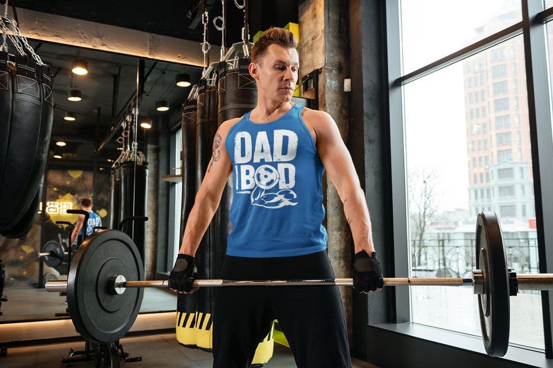 Dad Bod Funny, Motivational, Inspirational Gym Workout Tank Top Shirt ...