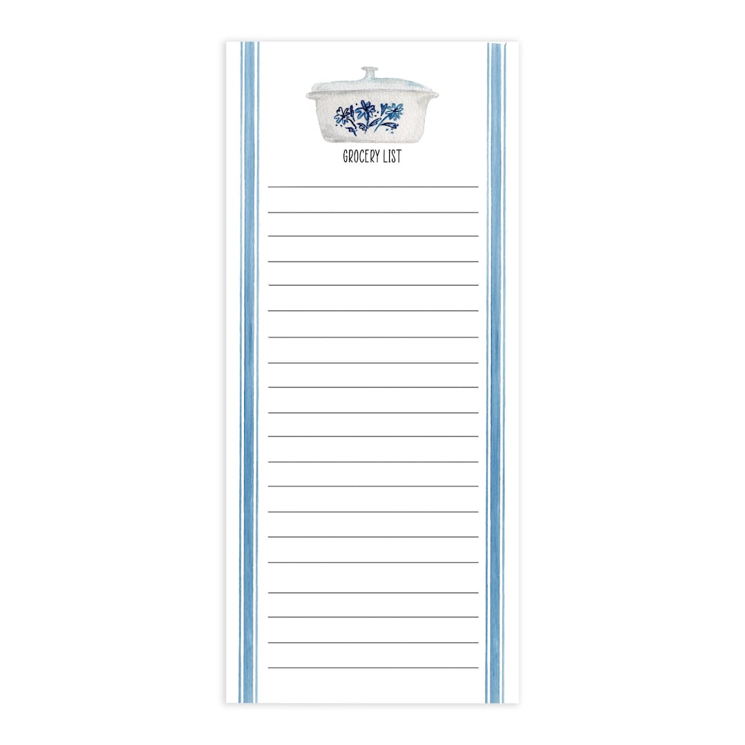 Grocery List Notepad Grocery List Writing Pad Writing Pad Notepad ...
