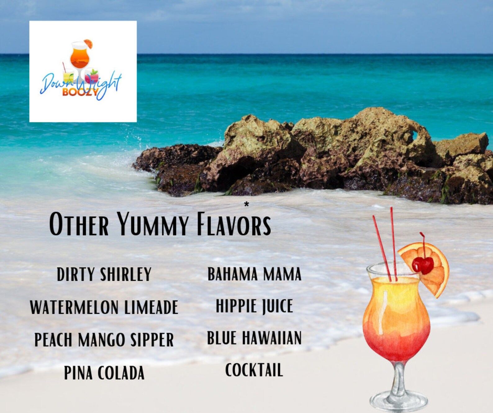 Hurricane Cocktail or Mocktail Mixer -makes 6 to 8 Drinks -would Be ...