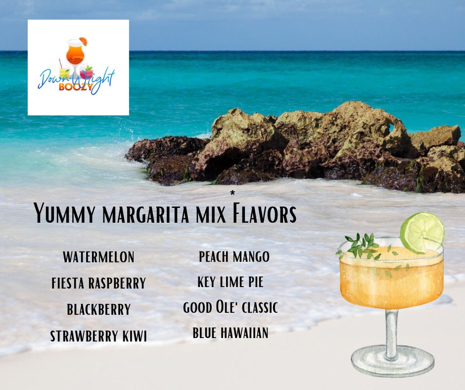 Peach Mango Margarita Mix for Cocktail Drinks-makes a Blender Full ...