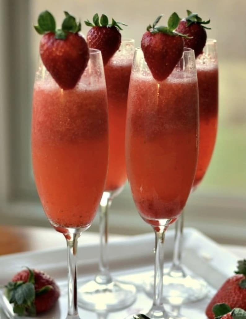 Strawberry Short Cake Mimosa Cocktail or Mocktail Drink Mix-makes 6-8 ...