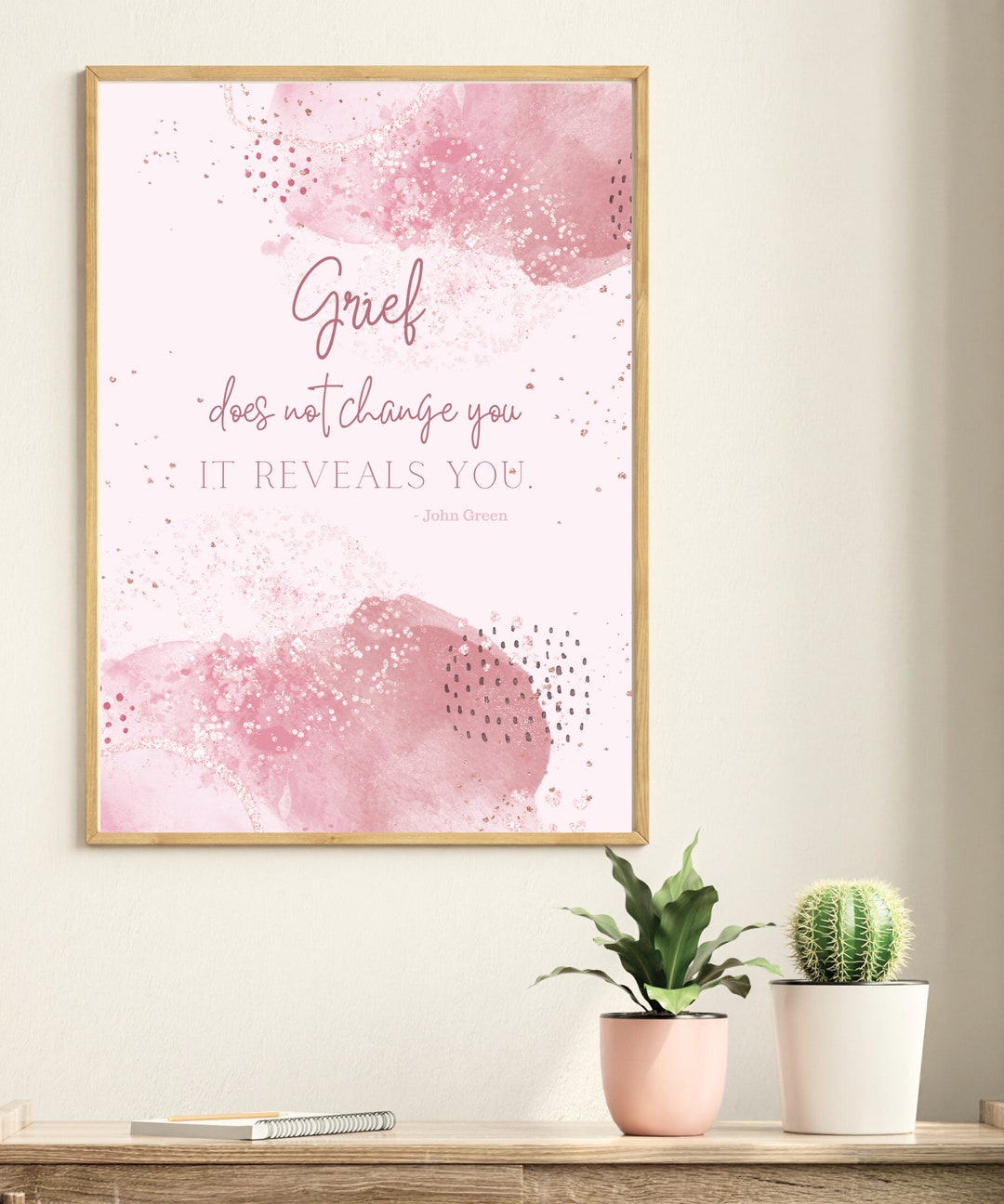 Grief Reveals You - Grief Quote Printable Art, Inspirational Print ...