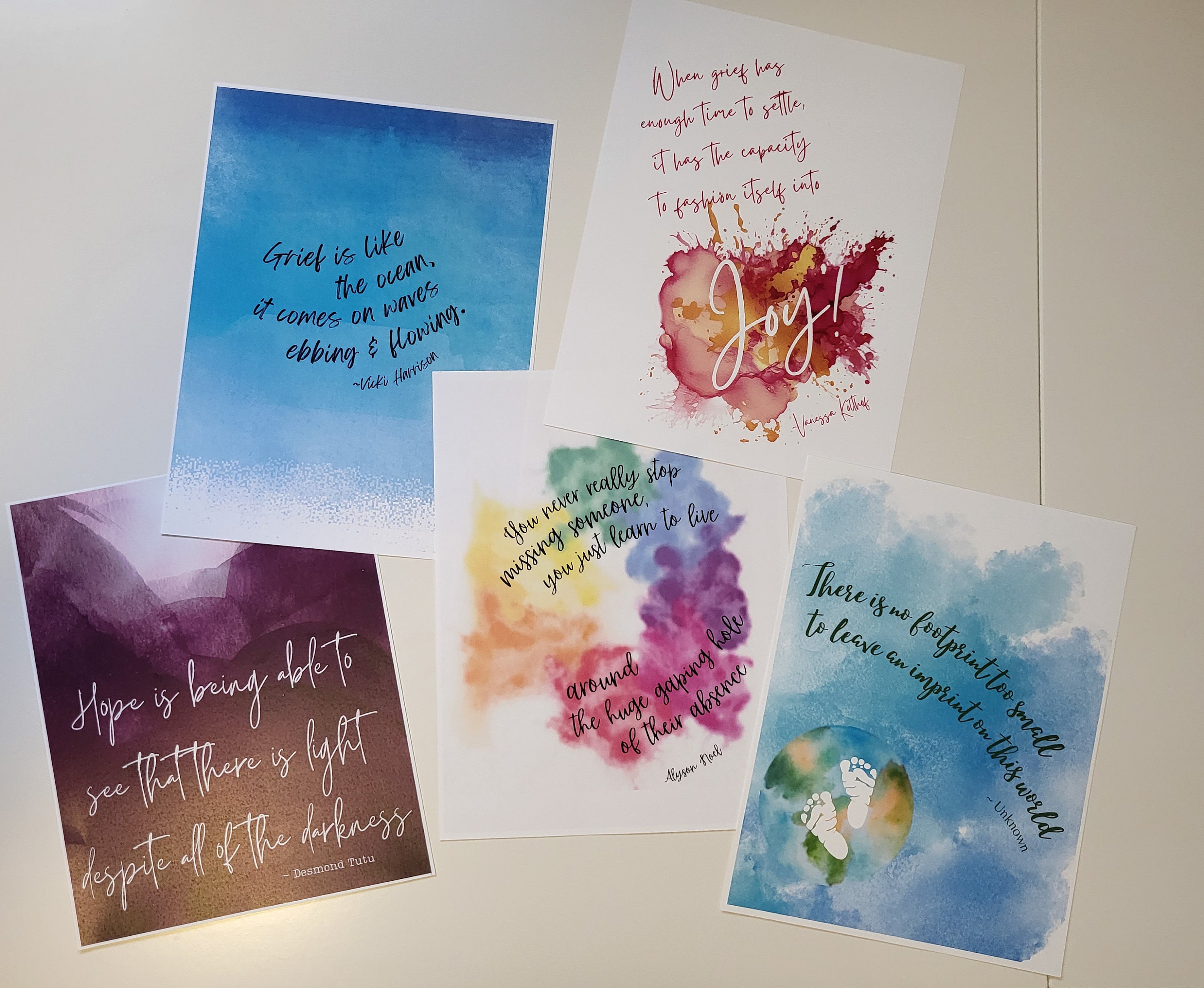 Grief Like the Ocean - Grief Quote Printable Art, Inspirational Print ...