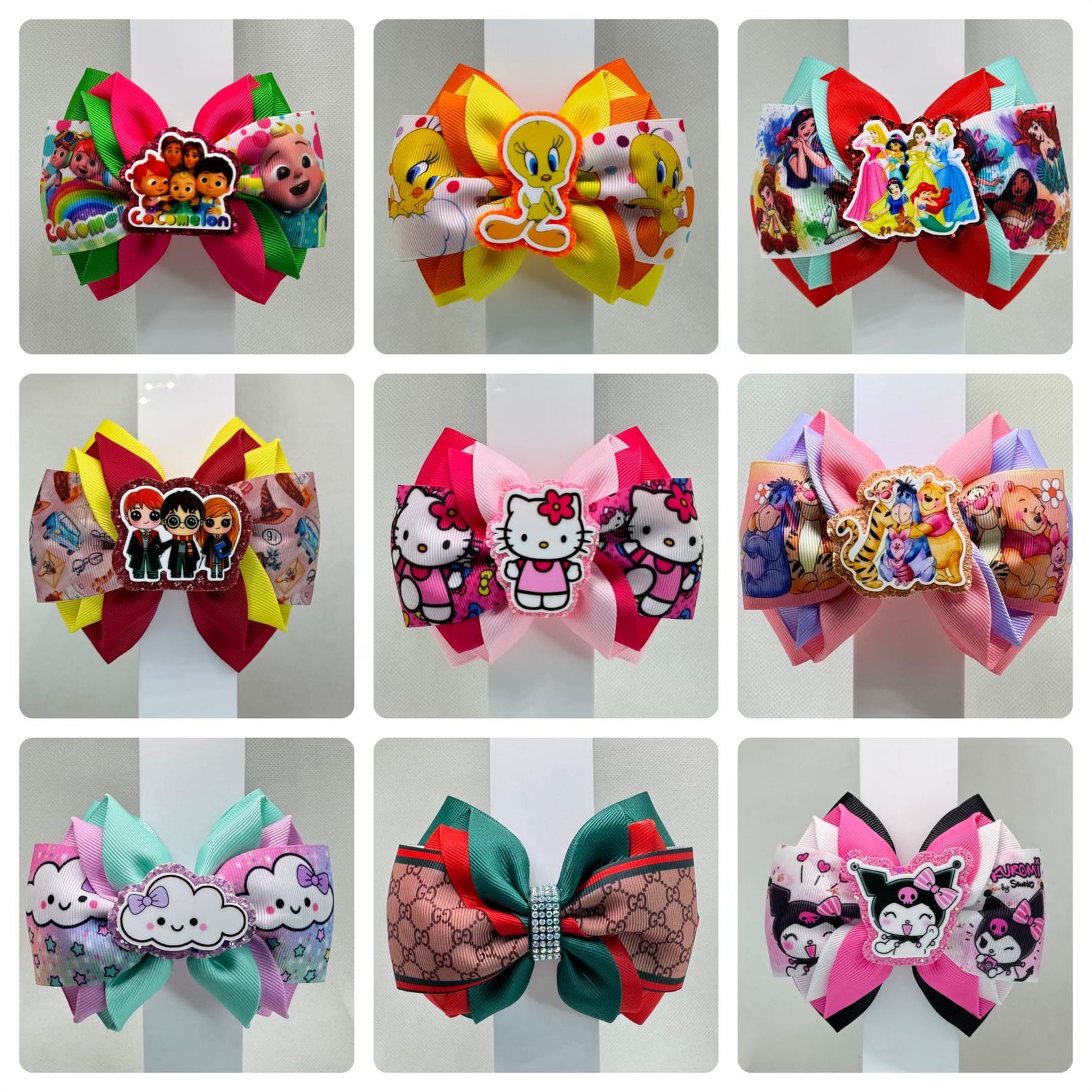 Cartoon Hair Bow - Etsy