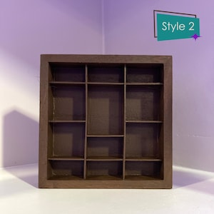 Wooden Curiosity Cabinet Printer Tray Letterbox Display, Rock Display ...