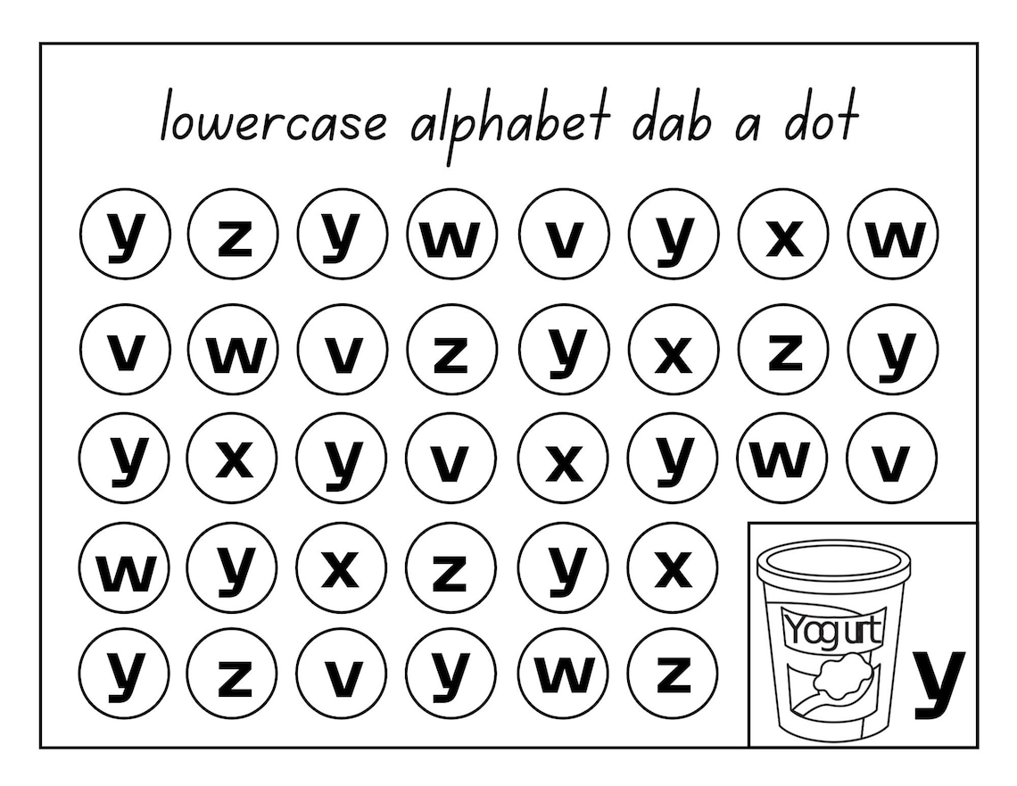 Bundled Uppercase and Lowercase Alphabet Dab A Dot, Toddler and ...