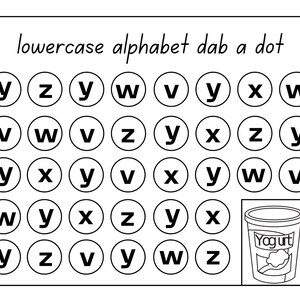 Bundled Uppercase and Lowercase Alphabet Dab A Dot, Toddler and ...