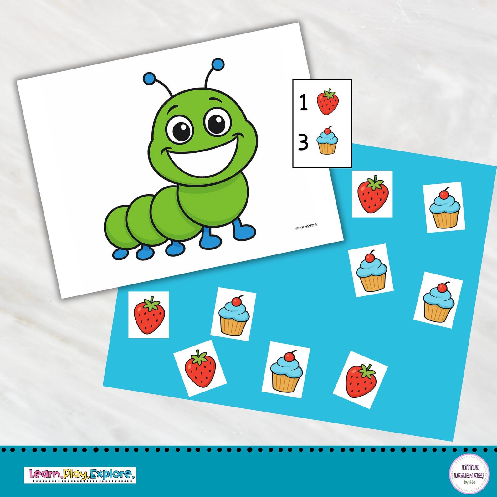 Feed Me Caterpillar Printable | Toddler Counting Game | Preschool Math ...