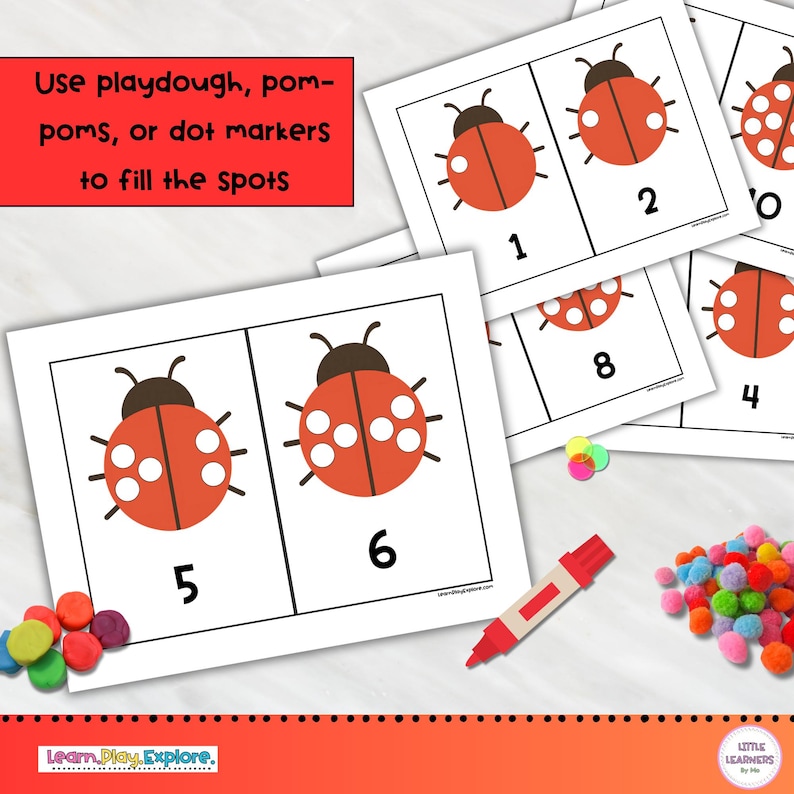 Ladybug Counting Pack | 0–10 Number Activities for Toddlers & Preschool ...