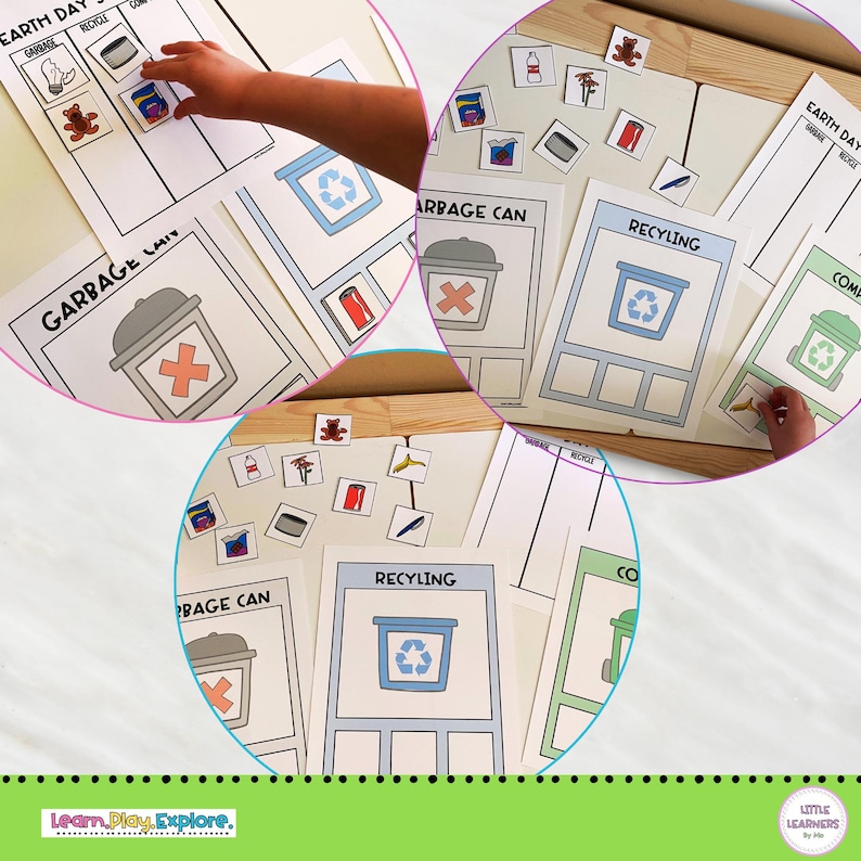 Spring Sorting Activities for Toddlers | Earth Day Sorting | Recycle ...