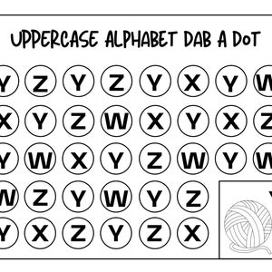 Bundled Uppercase and Lowercase Alphabet Dab A Dot, Toddler and ...