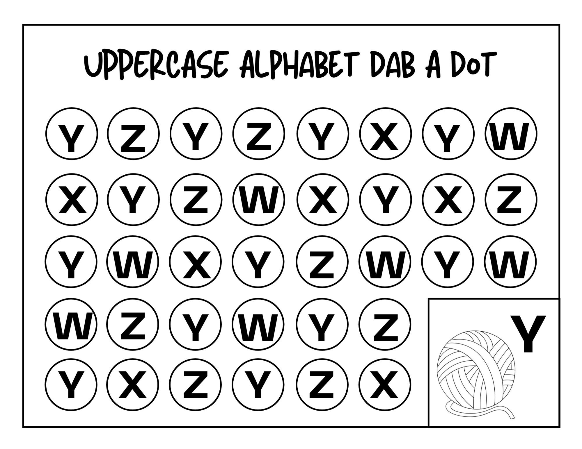 Bundled Uppercase and Lowercase Alphabet Dab A Dot, Toddler and ...