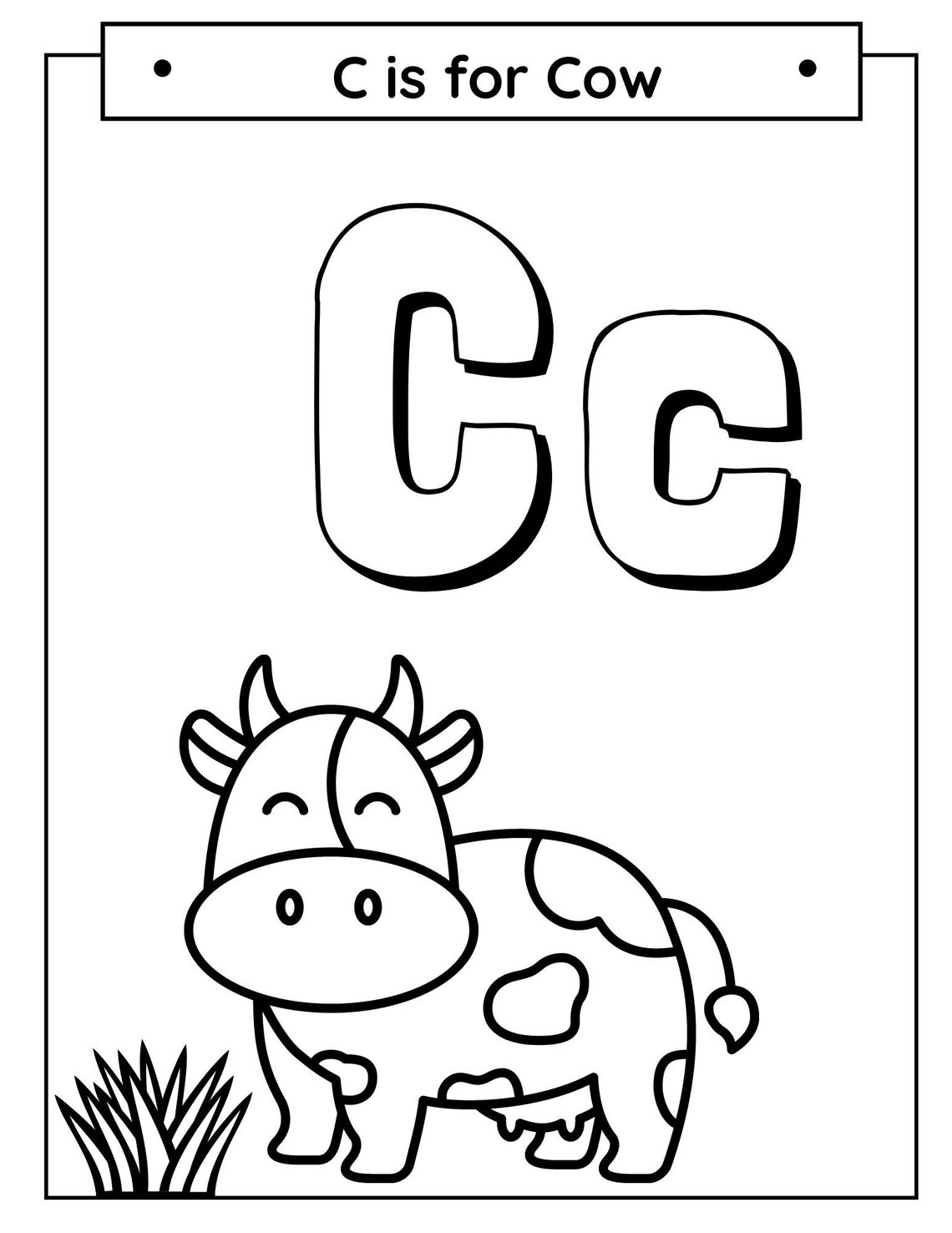 My Alphabet Coloring Book, Toddler Coloring Book, Preschool Coloring ...