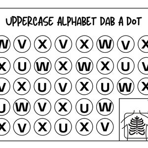 Bundled Uppercase and Lowercase Alphabet Dab A Dot, Toddler and ...