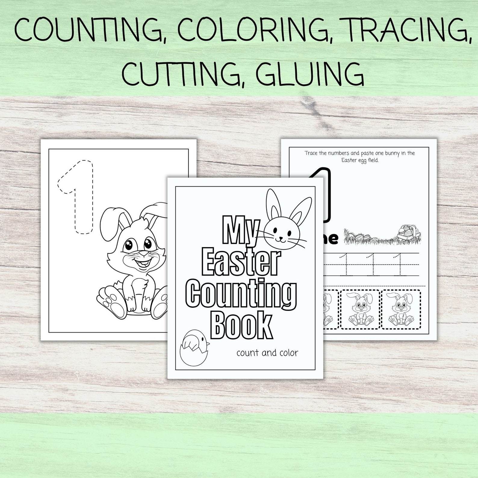 Easter Counting Activity Book, Activity Book for Preschoolers and ...