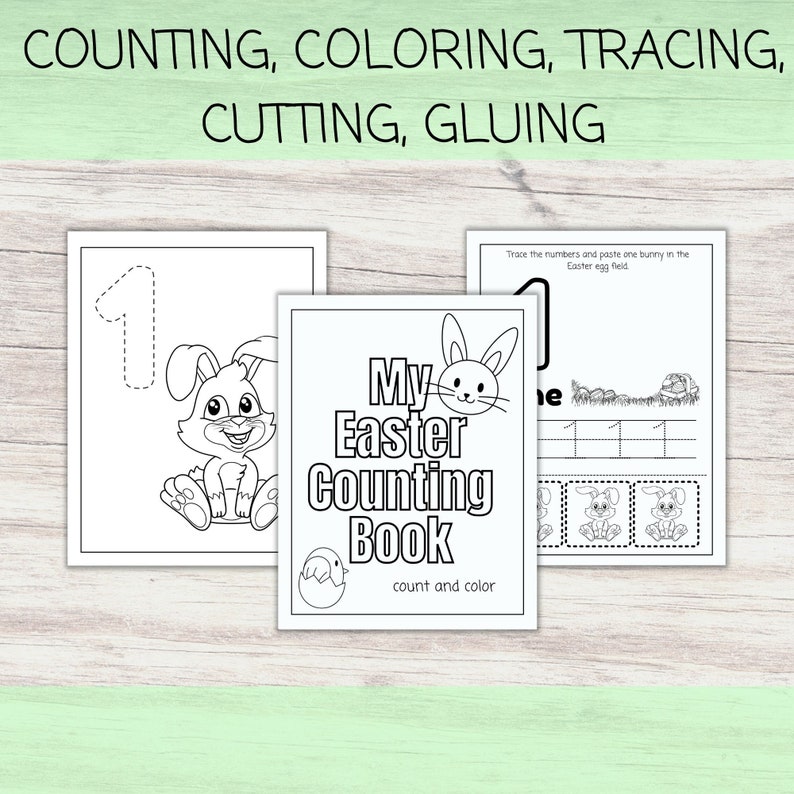 Easter Counting Activity Book, Activity Book for Preschoolers and ...