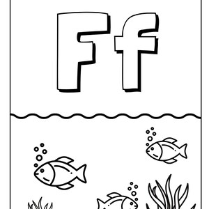 My Alphabet Coloring Book, Toddler Coloring Book, Preschool Coloring ...
