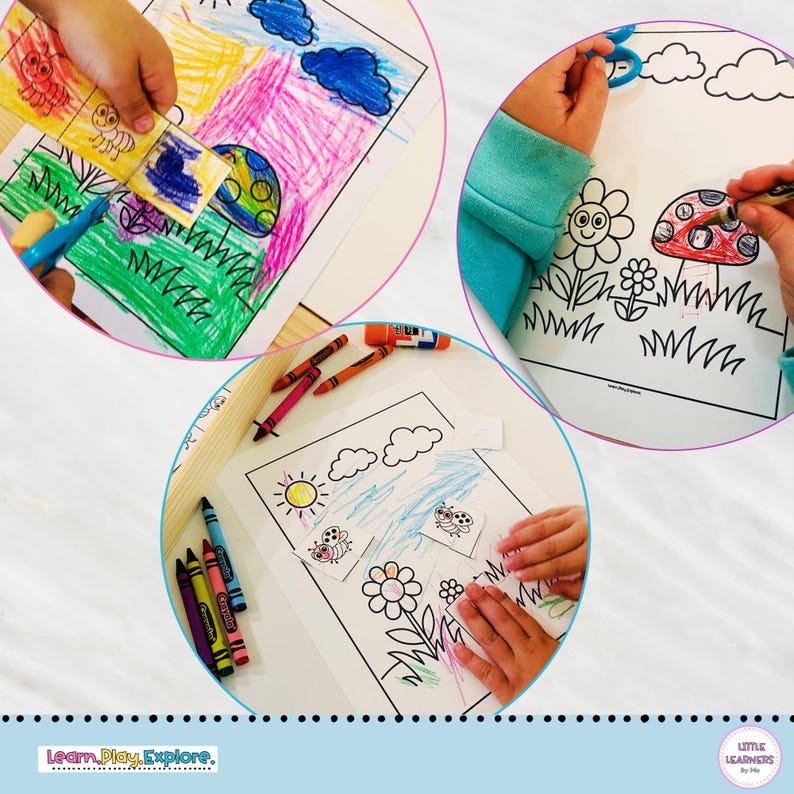 Bug Cutting Strips Printable | Fine Motor Scissor Practice for Toddlers ...