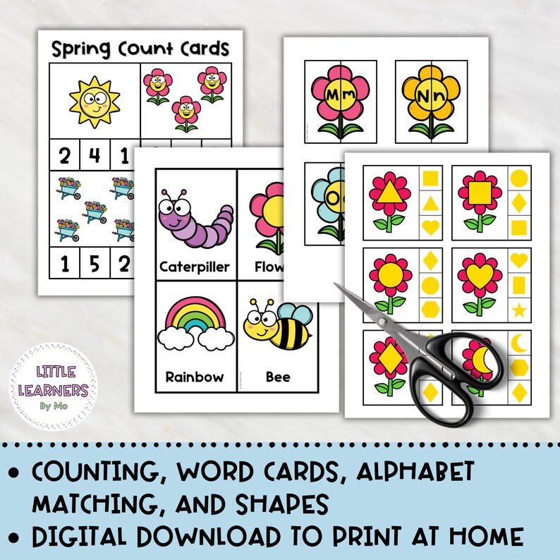 Spring Printables for Preschoolers, Spring Printables for Toddlers ...