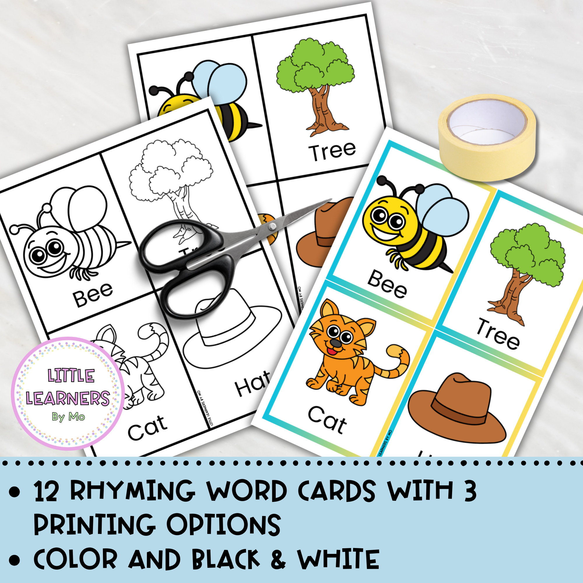 Rhyming Words Write the Room, Write the Room Game, Write the Room ...