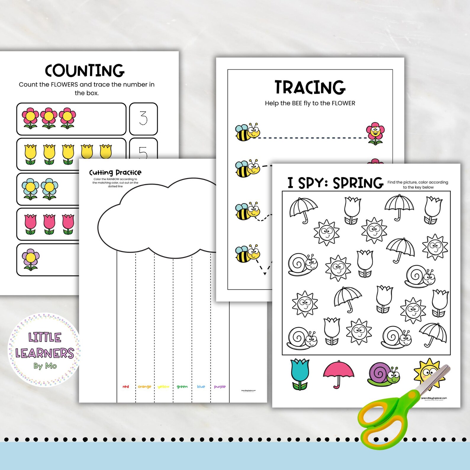 Spring Activity Bundle | Printable Spring Worksheets for Toddlers and ...