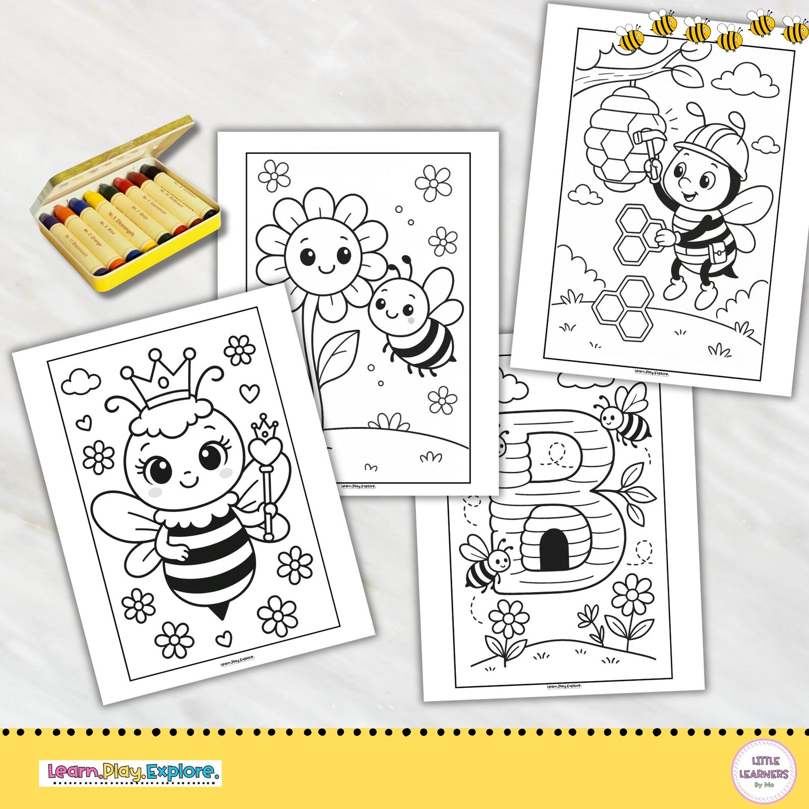 Build a Beehive Craft & Learning Pack | Bee Themed Toddler Printable ...