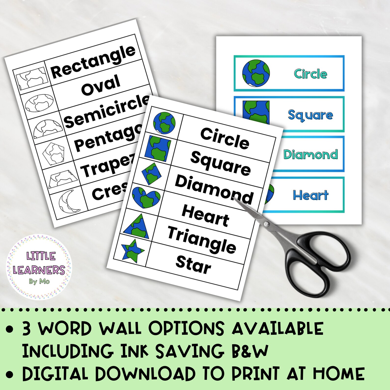 Earth Day Write the Room, Shapes Write the Room, Write the Room Center ...