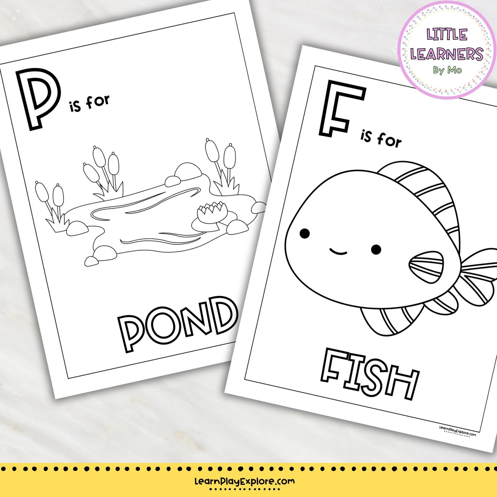 Pond Animal Coloring Pages | Cute Preschool Printable Activity ...