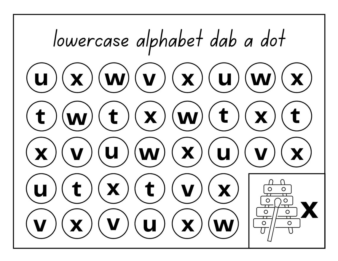 Bundled Uppercase and Lowercase Alphabet Dab A Dot, Toddler and ...