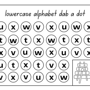 Bundled Uppercase and Lowercase Alphabet Dab A Dot, Toddler and ...