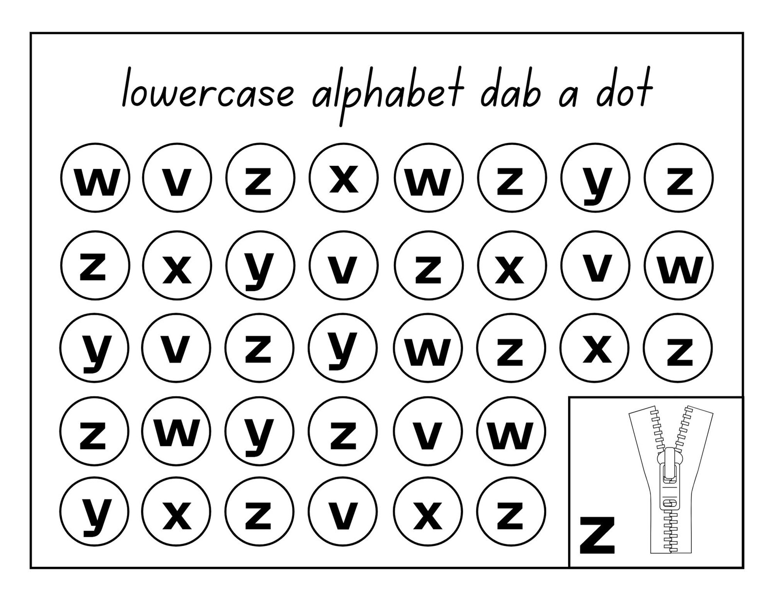 Bundled Uppercase and Lowercase Alphabet Dab A Dot, Toddler and ...