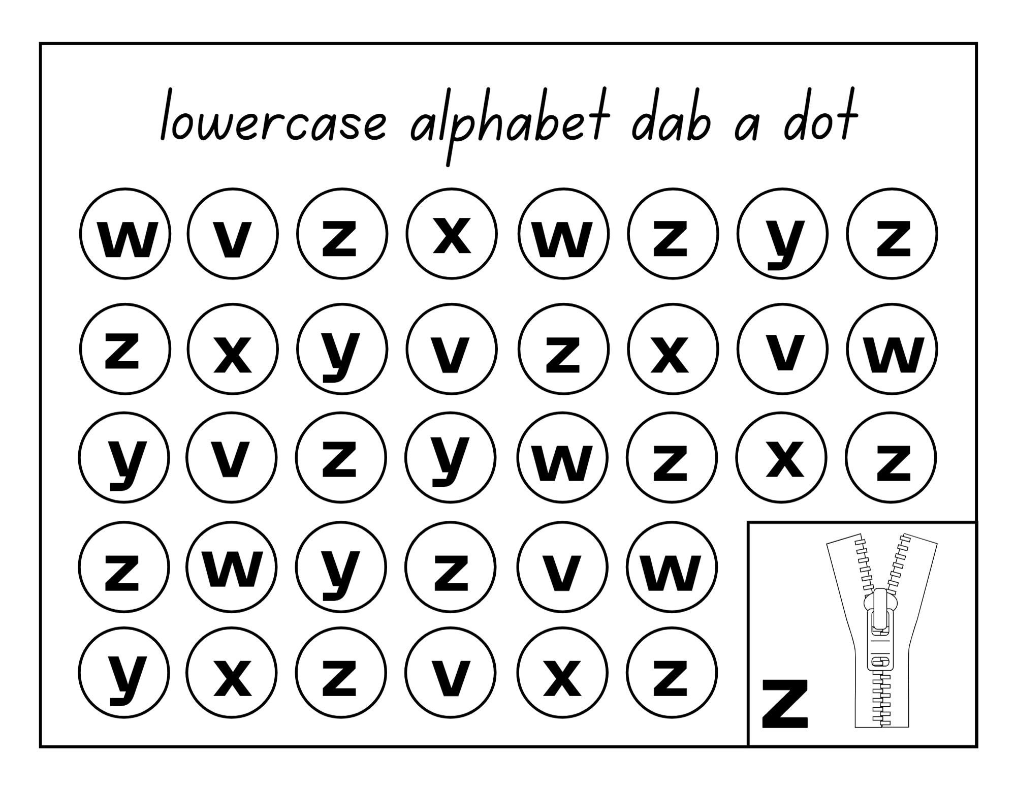 Bundled Uppercase and Lowercase Alphabet Dab A Dot, Toddler and ...