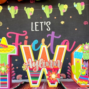 Fiesta 3D Letters| Fiesta Party Decor| Fiesta Centerpieces| 3D Letters ...