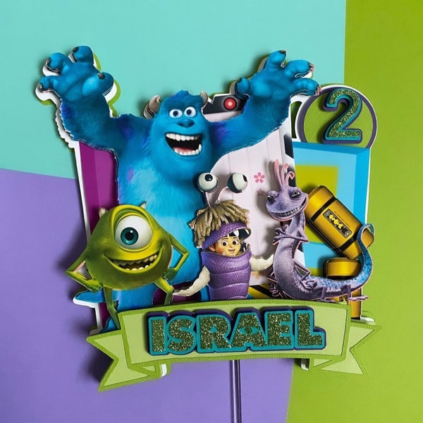 Monster Inc Cake Topper - Etsy