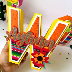 Fiesta 3D Letters| Fiesta Party Decor| Fiesta Centerpieces| 3D Letters ...