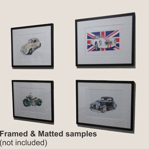 1948 MG TC Side View - Digital Print - Etsy