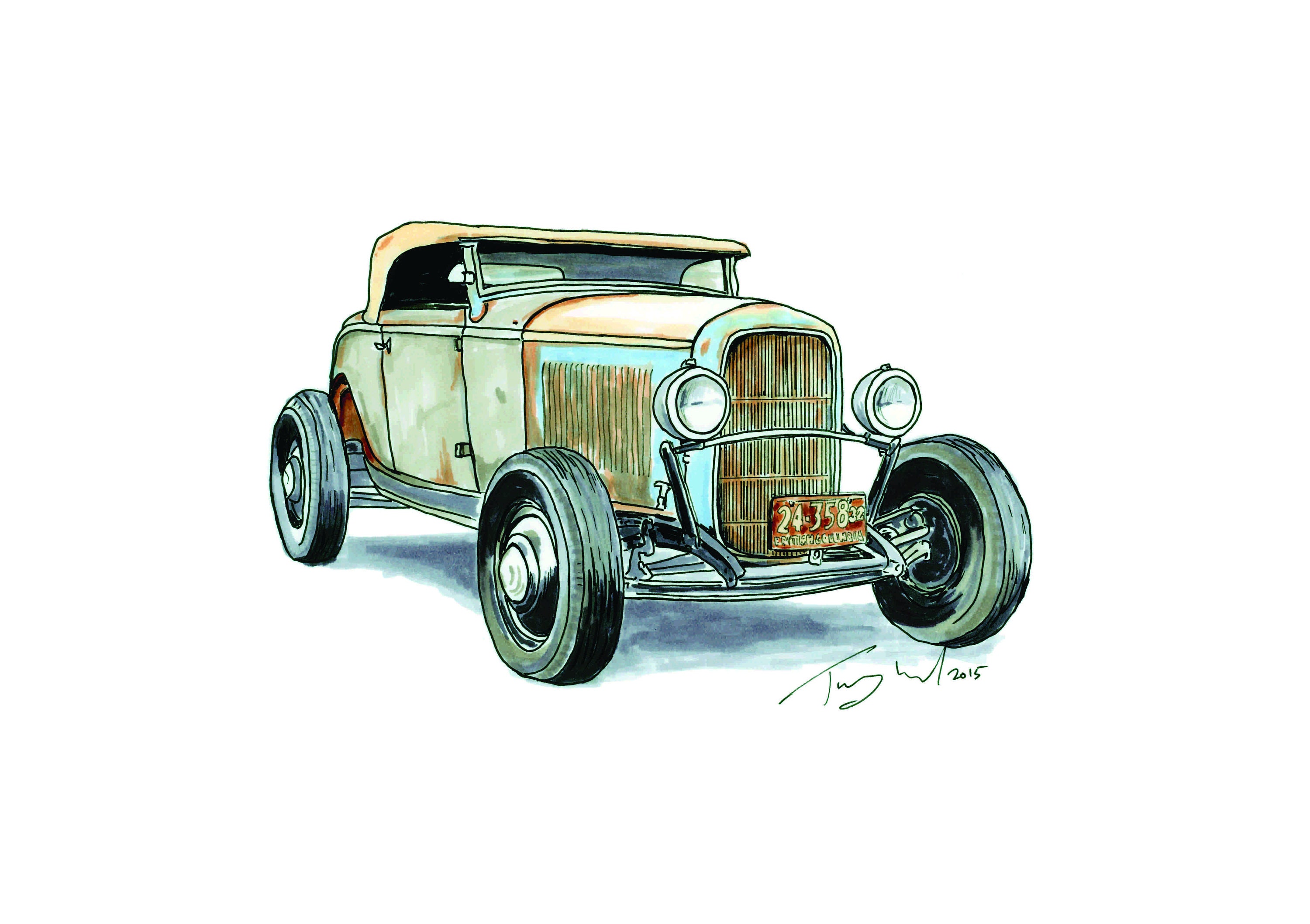1932 Ford Roadster - Digital Print - Etsy