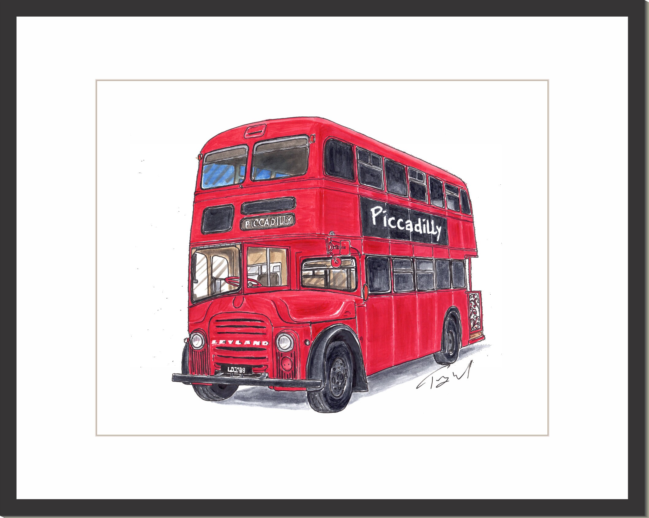 Vintage British Double Decker Bus