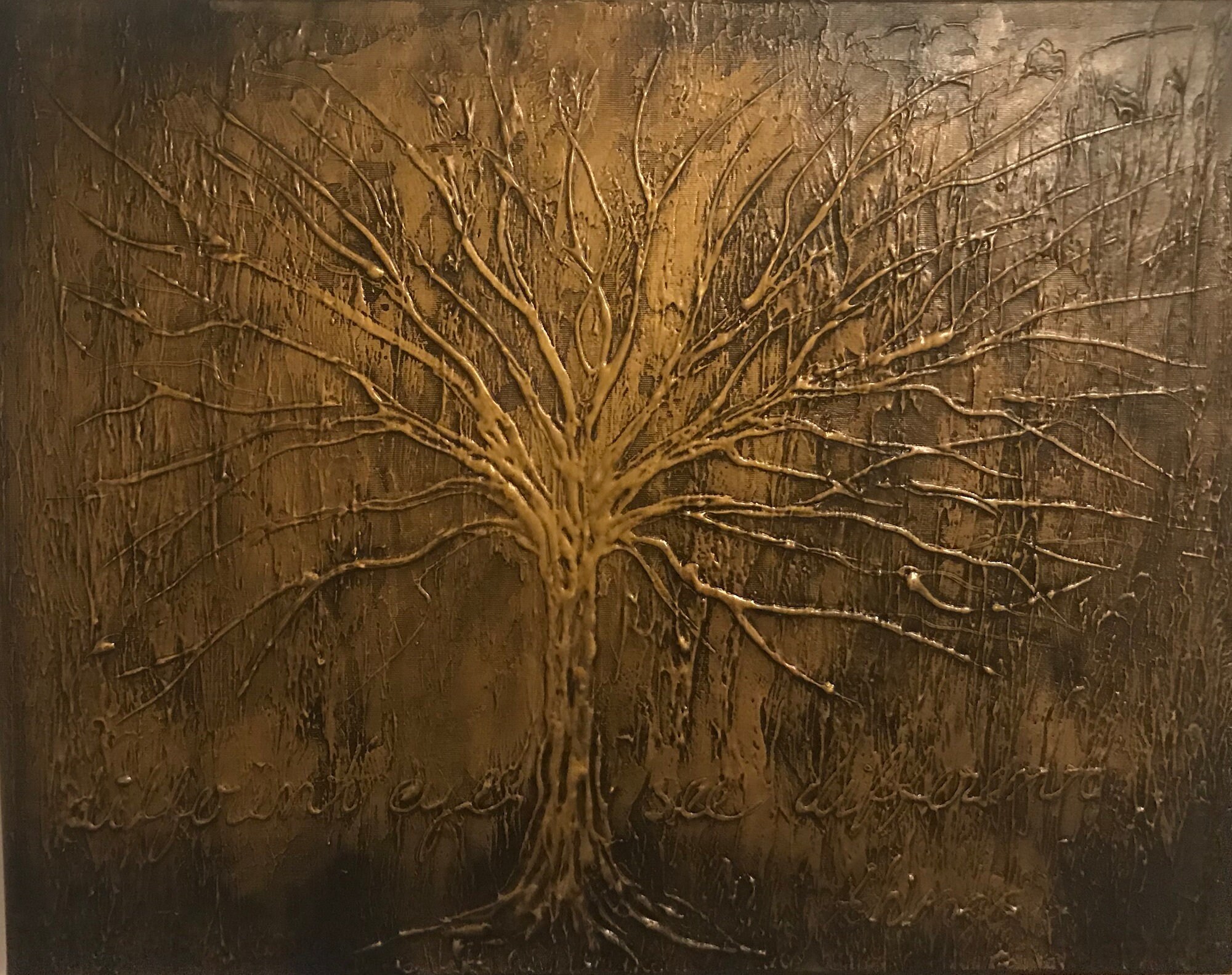 Structure 3D Painting, Gold Luxury Painting, Handmade Acrylic Painting ...