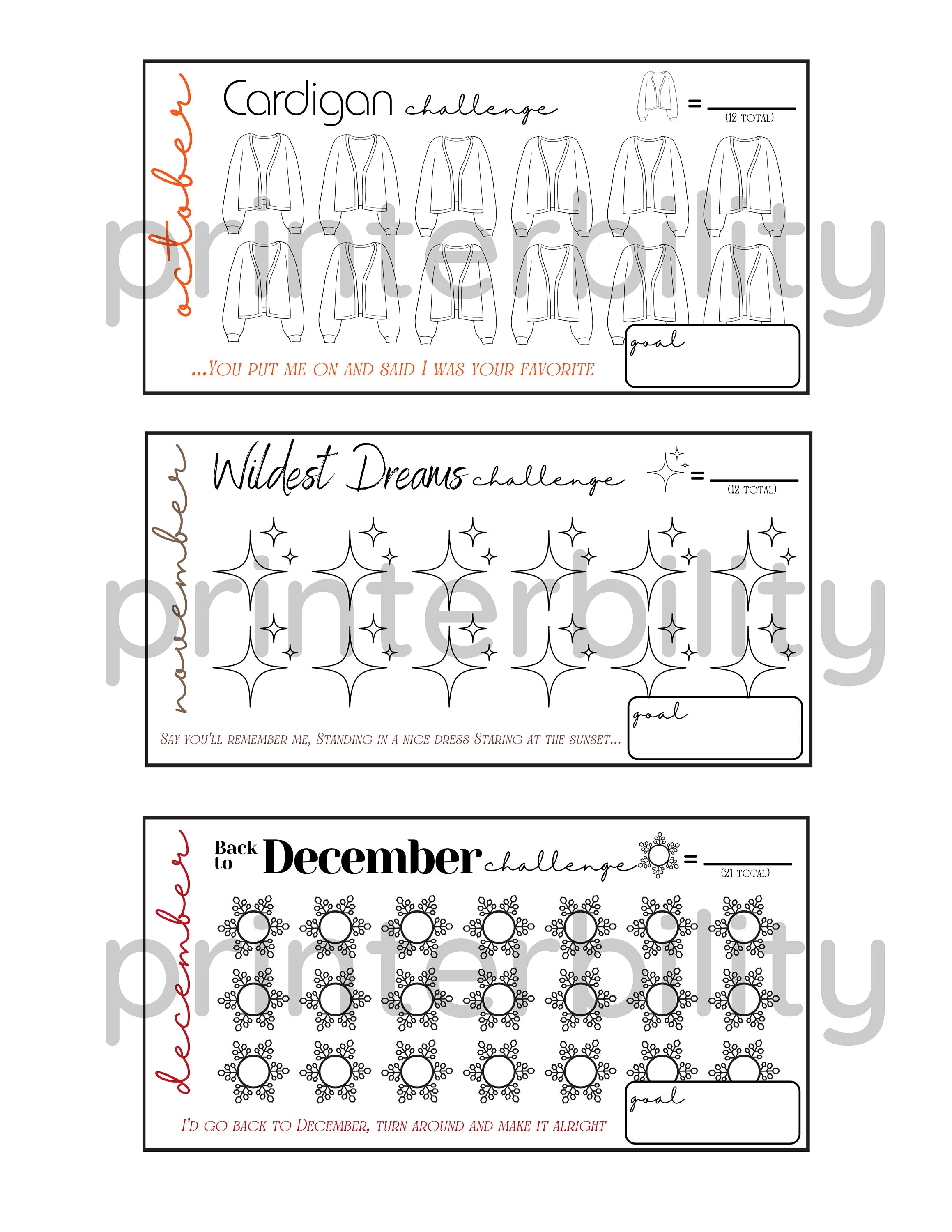 12-pack Taylor Swifties-inspired Envelope Savings Challenges Instant ...