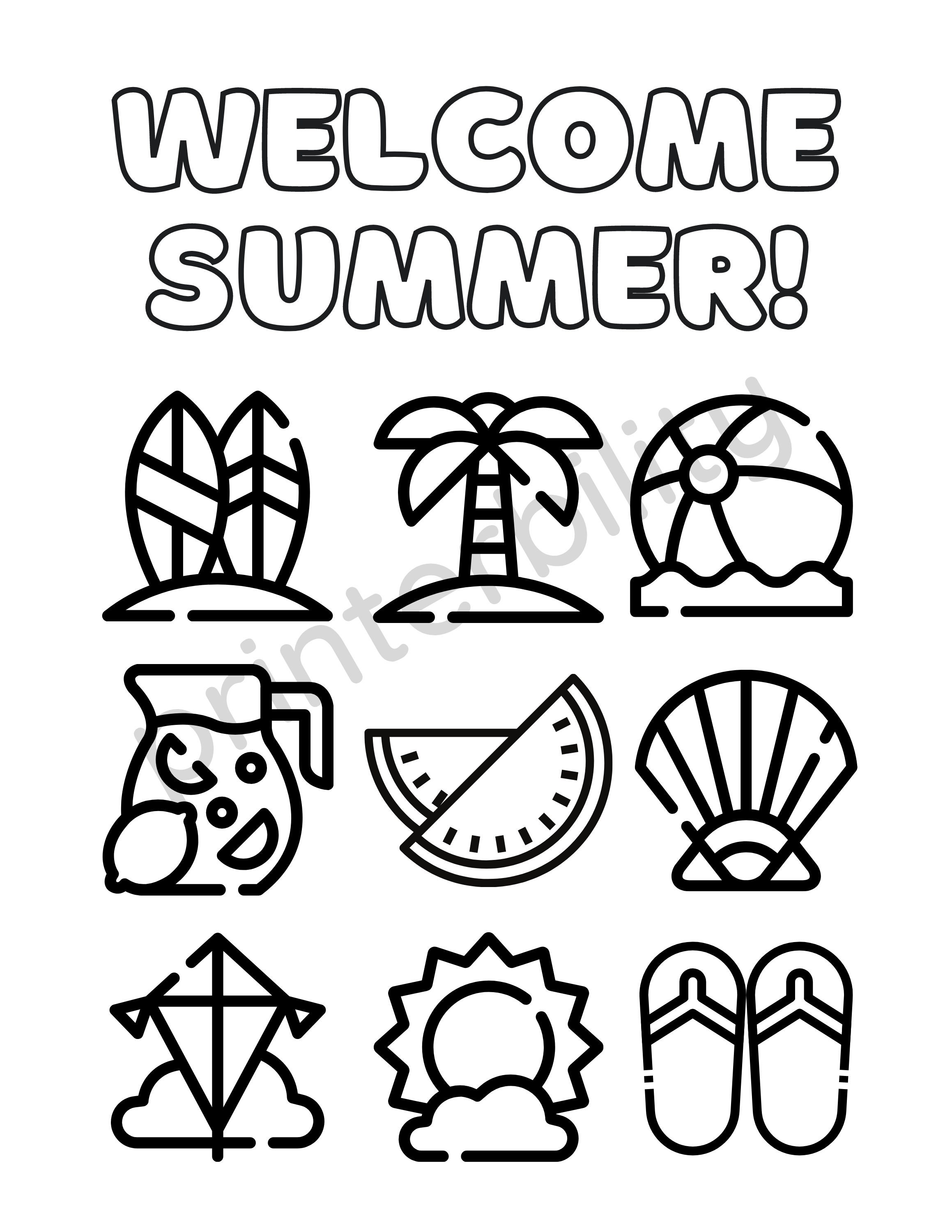Printable School Holiday Coloring Sheets - 10 Pages! Teacher Supplies ...