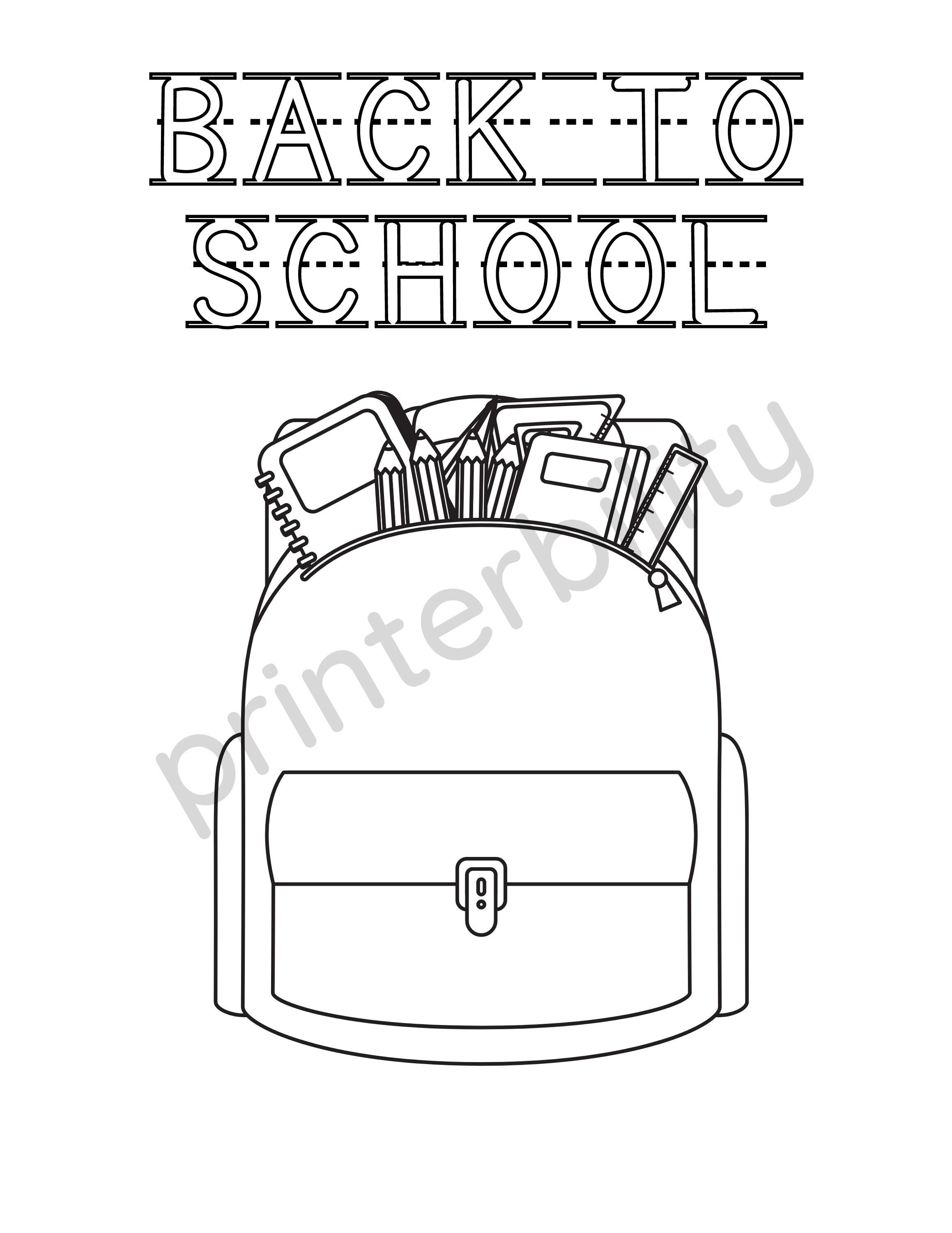 Printable School Holiday Coloring Sheets - 10 Pages! Teacher Supplies ...