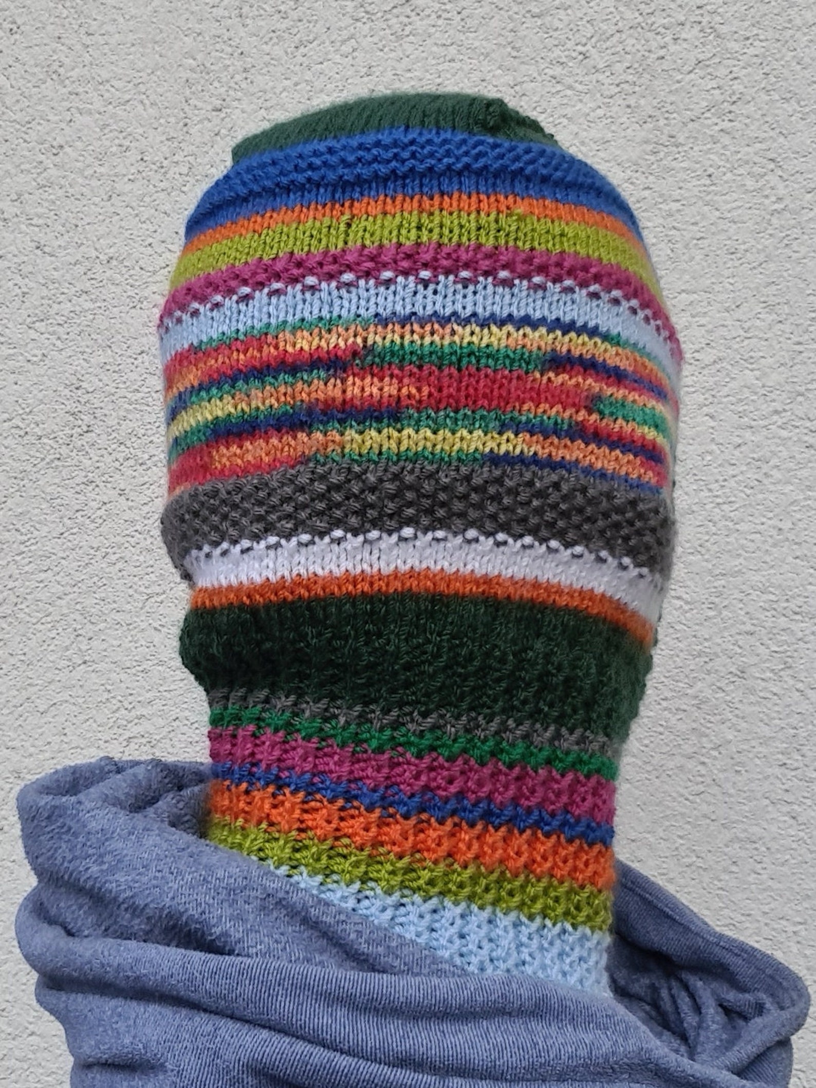Handknitted Retro Balaclava "the Remnant". Made to Order. Knitted With ...