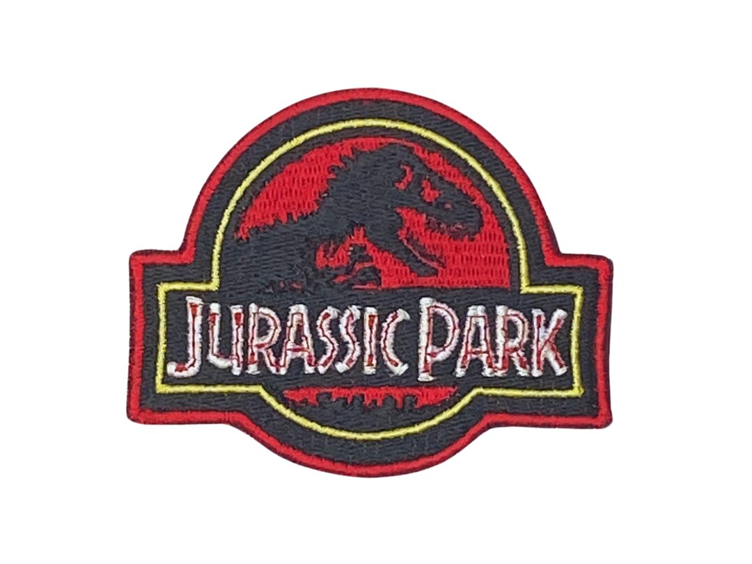 Jurassic Park - Movie Logo - Iron-on Patch | 2.5 X 3 Inch Embroidered ...