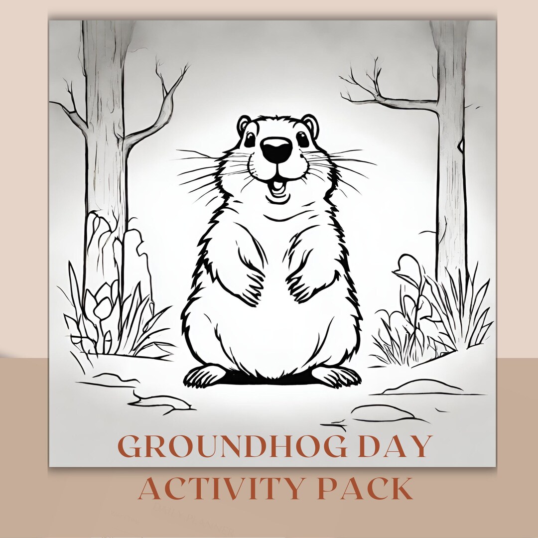 Groundhog Day Activity Pack Printable Worksheets for Instant Download ...