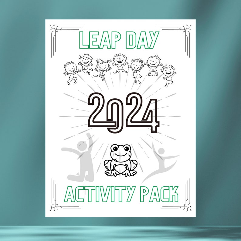 Leap Day Coloring Pages With Bonus Leap Year Laughs Jokes Printable ...